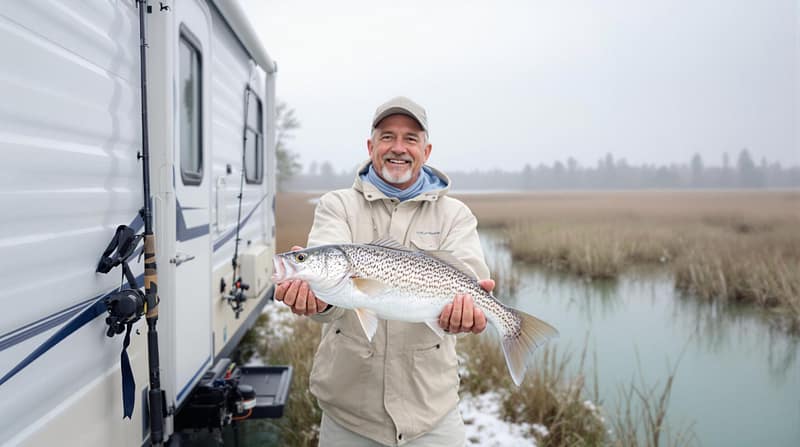 Wolf Bay Winter RV Fishing: Redfish & Speckled Trout Secrets - Sugar ...